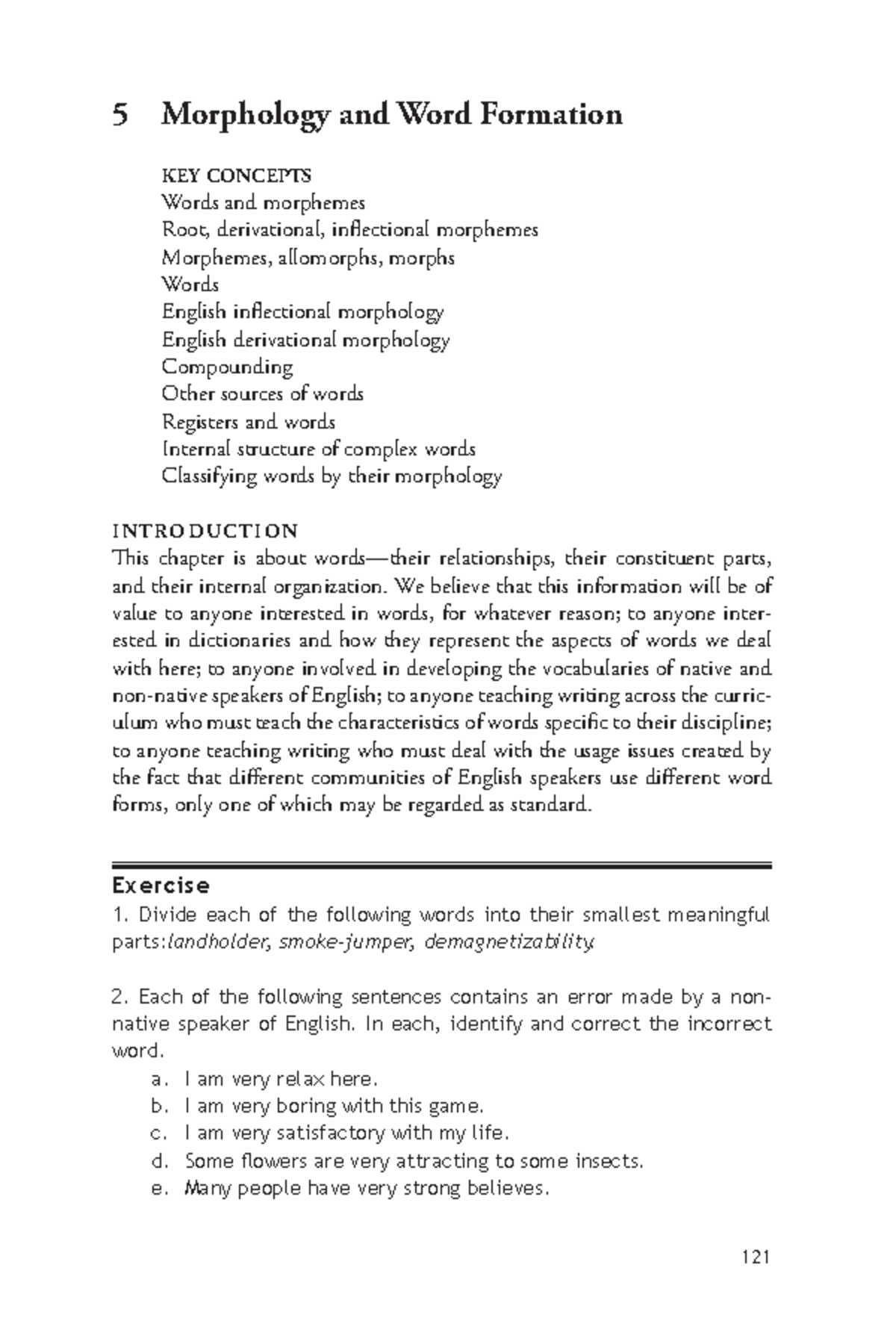 Chapter 5 - Maths - 5 Morphology and Word Formation KEY CONCEPTS Words ...