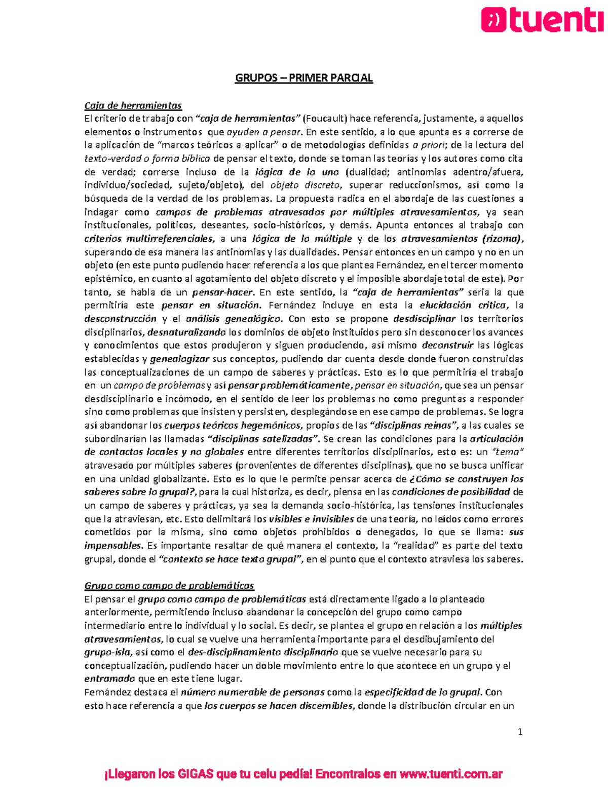 Grupos - Resumen - Warning: TT: undefined function: 32 Warning: TT: undefined function: 32 ...