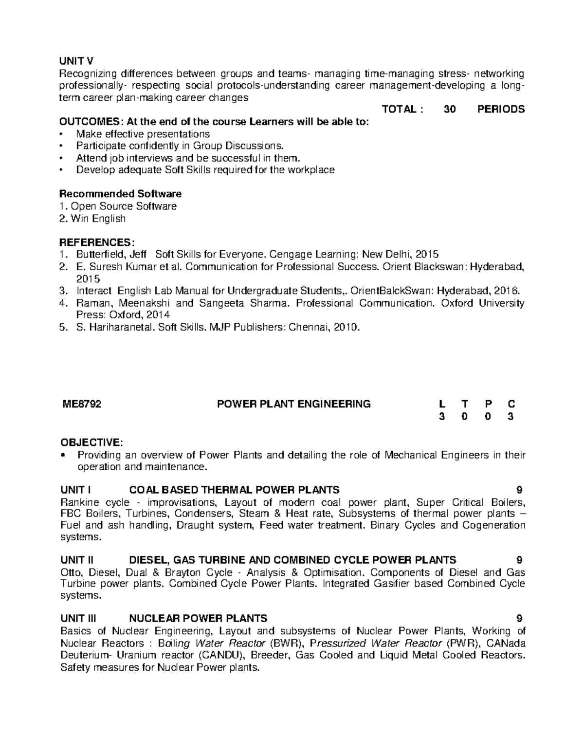 3. B.E. Mech Power plant engineering - UNIT V Recognizing differences ...