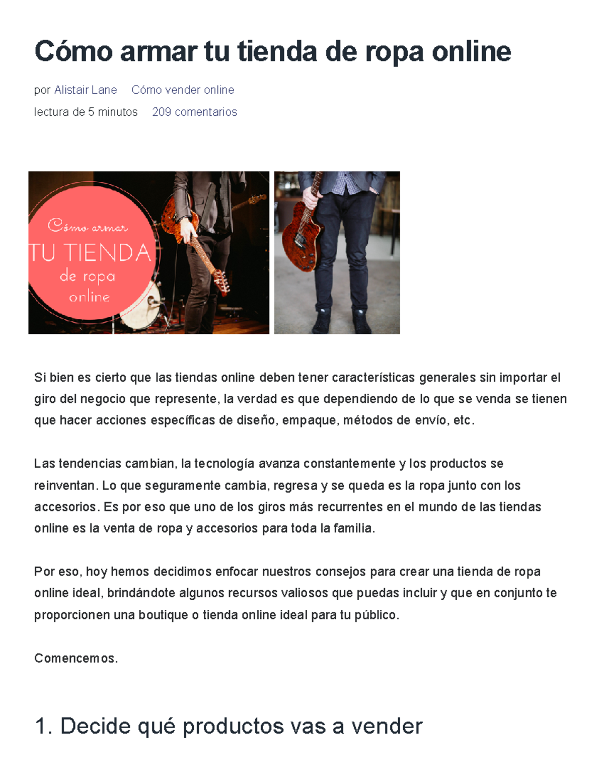 Artículo API Como hacer una tienda de ropa online - Cómo armar tu ...