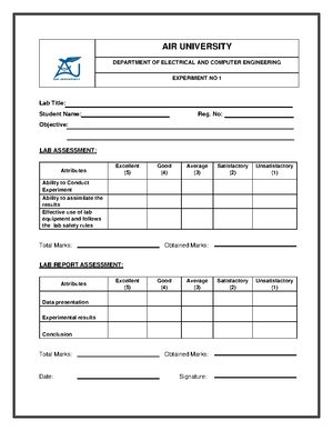 DLD LAB 1 - Lab manual - Introduction to Lab equipment such as Trainer ...
