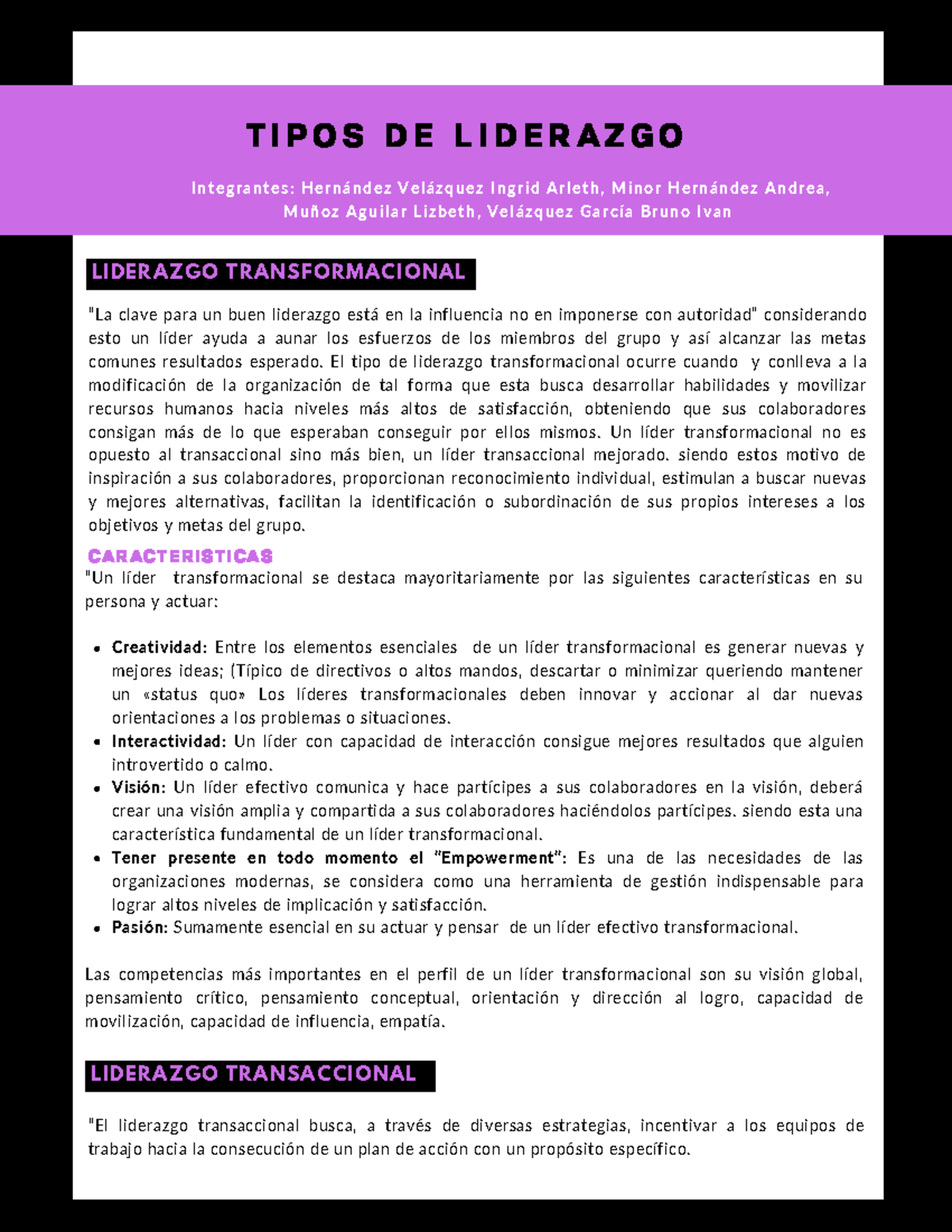 7C Tipos de liderazgo - “La clave para un buen liderazgo está en la ...