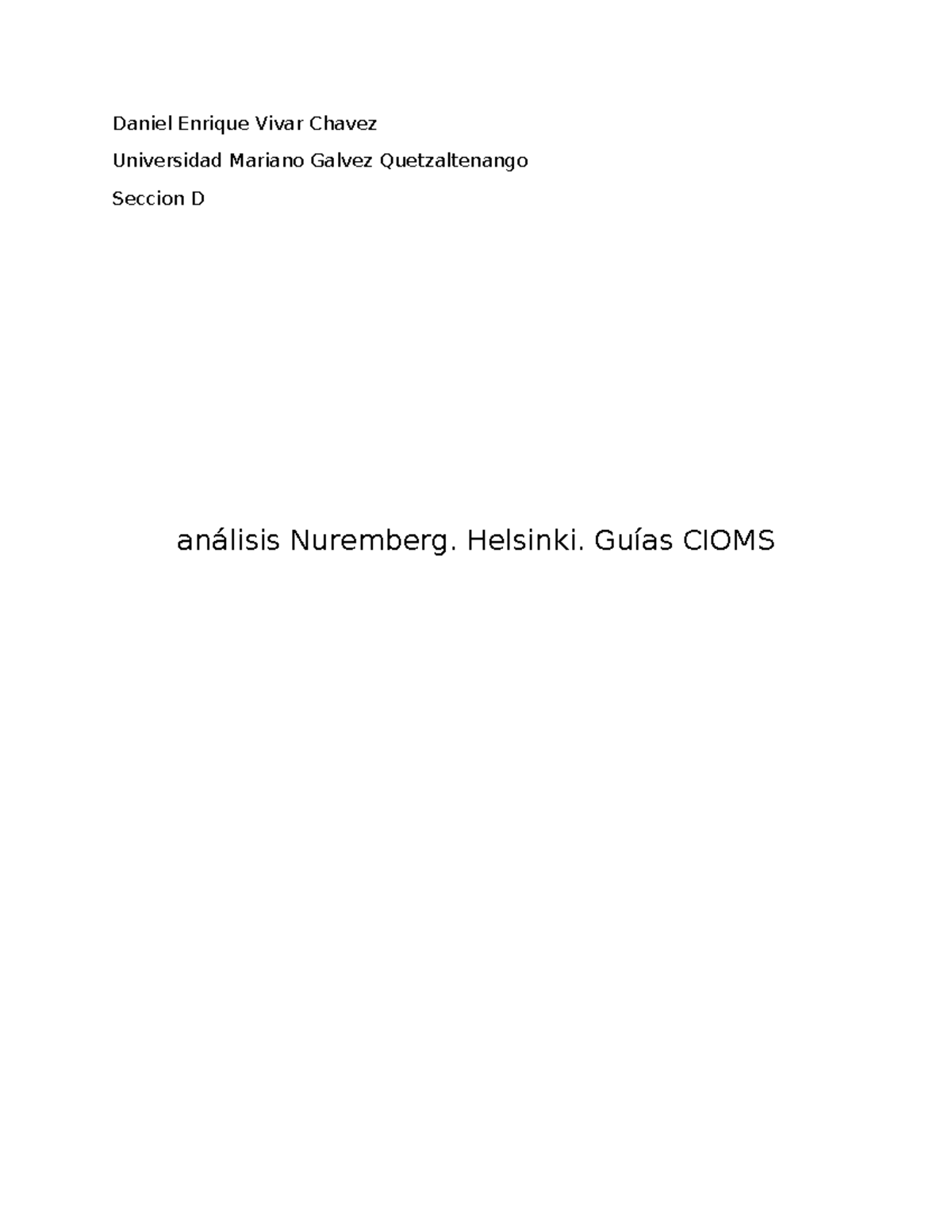 Daniel Enrique Vivar Chavez - Daniel Enrique Vivar Chavez Universidad ...