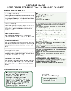 Concept Map infection - NIGHTINGALE COLLEGE DIRECT-FOCUSED CARE ...