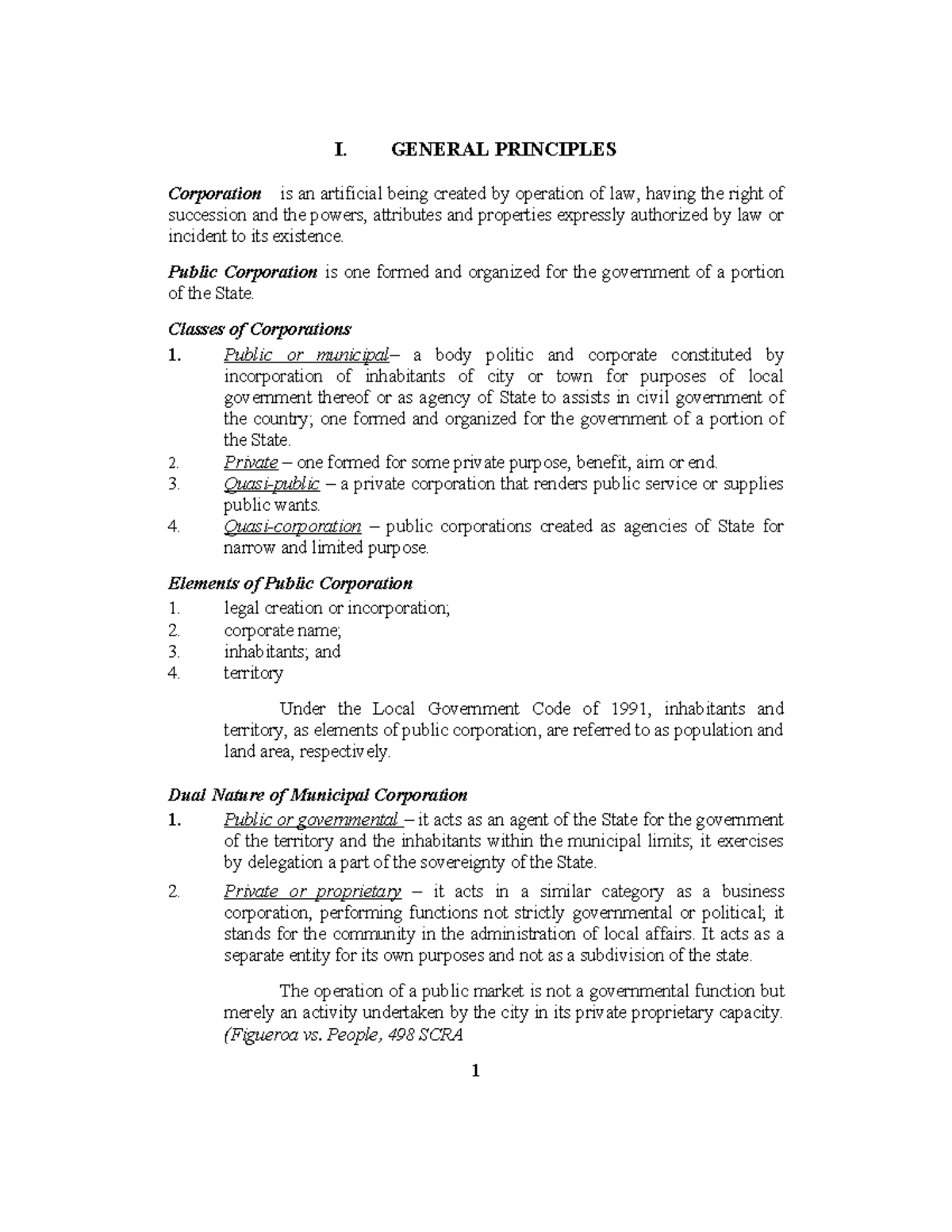 Local-government-code-reviewer compress - I. GENERAL PRINCIPLES ...