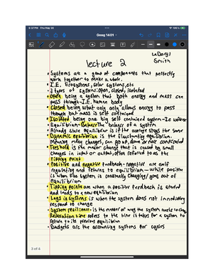 Lecture 1 - GEOG 1401 - Studocu