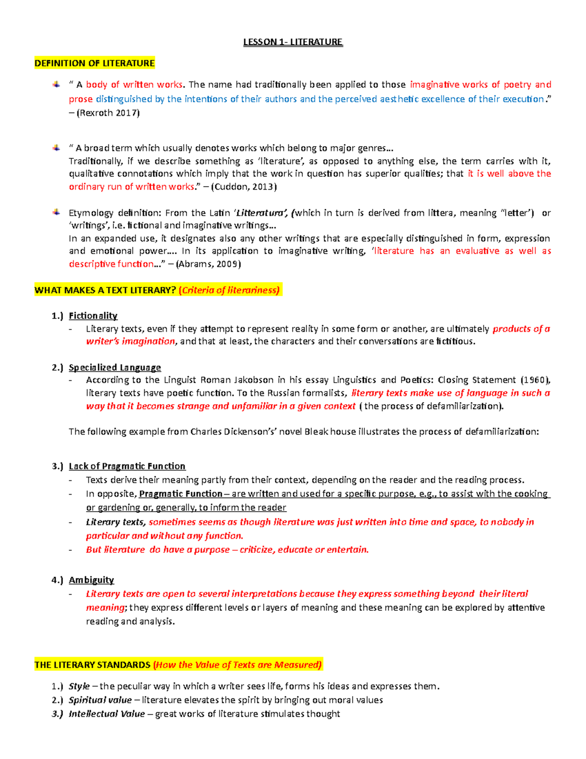 Great Books: Lesson 1 and Lesson 2 (Literature & Parables) - LESSON 1 ...