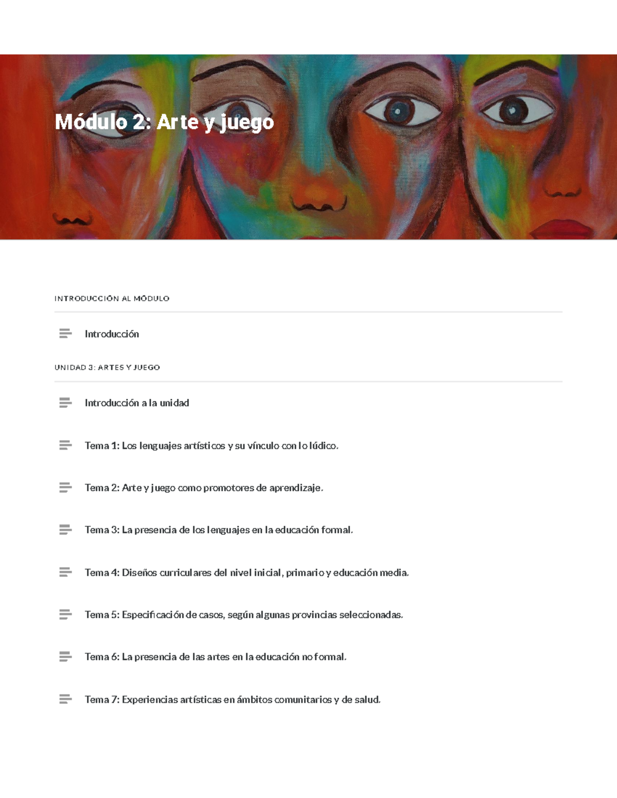 Modulo-2 - modulo 2 completo - INTRODUCCIÓN AL MÓDULO UNIDAD 3: ARTES Y ...