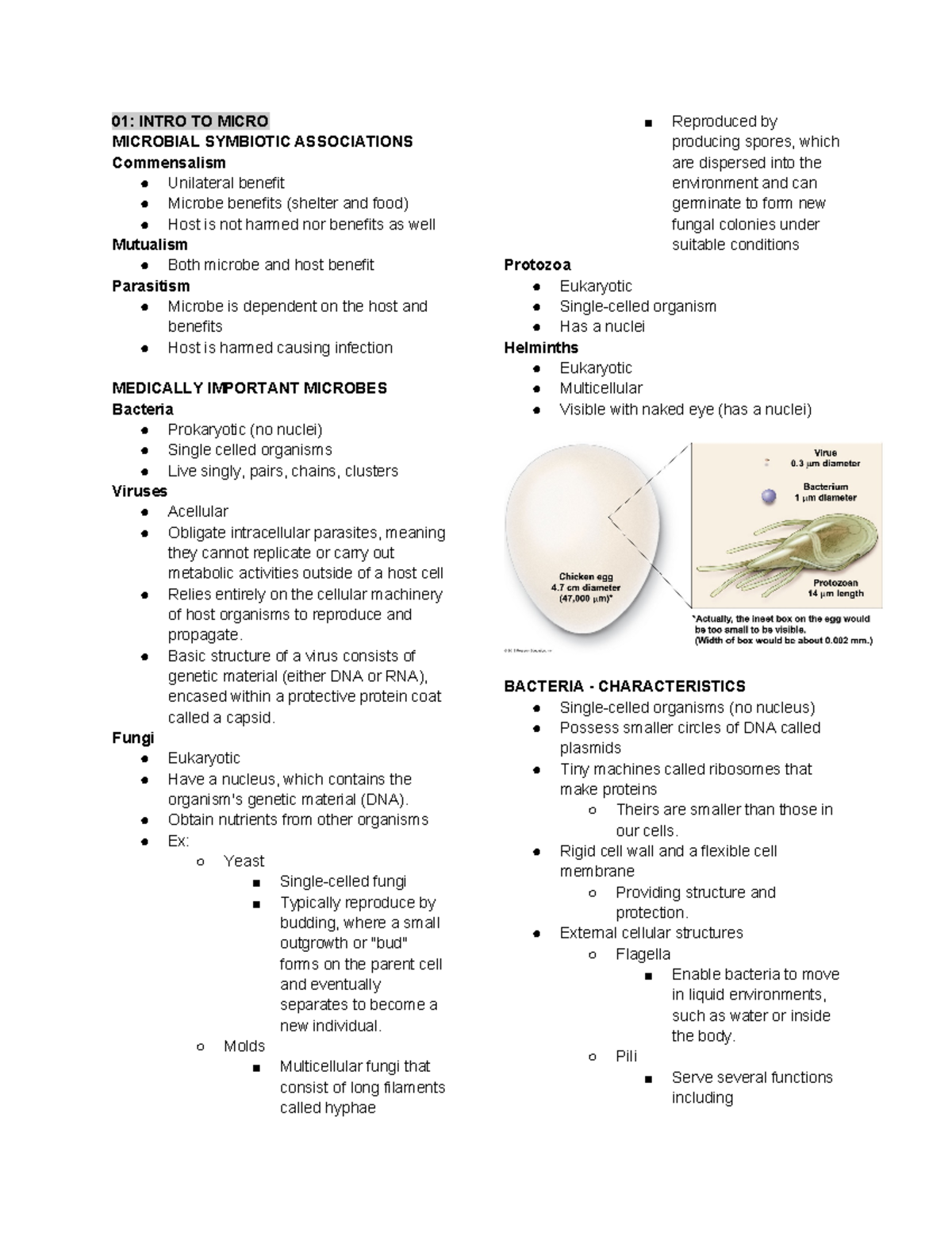 01 Intro to Microbiology - 01: INTRO TO MICRO MICROBIAL SYMBIOTIC ...