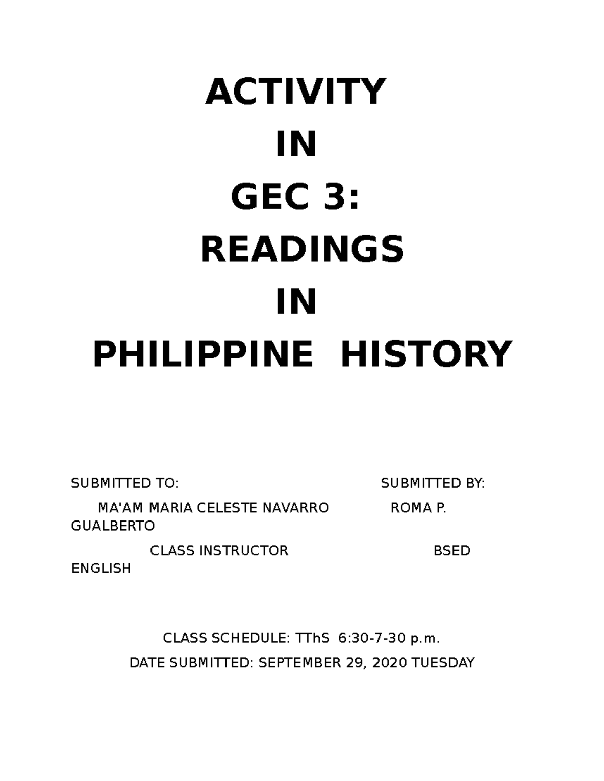 GEC%203%20Questions%20about%20speech%20of%20Cory%20Aquino - ACTIVITY IN ...