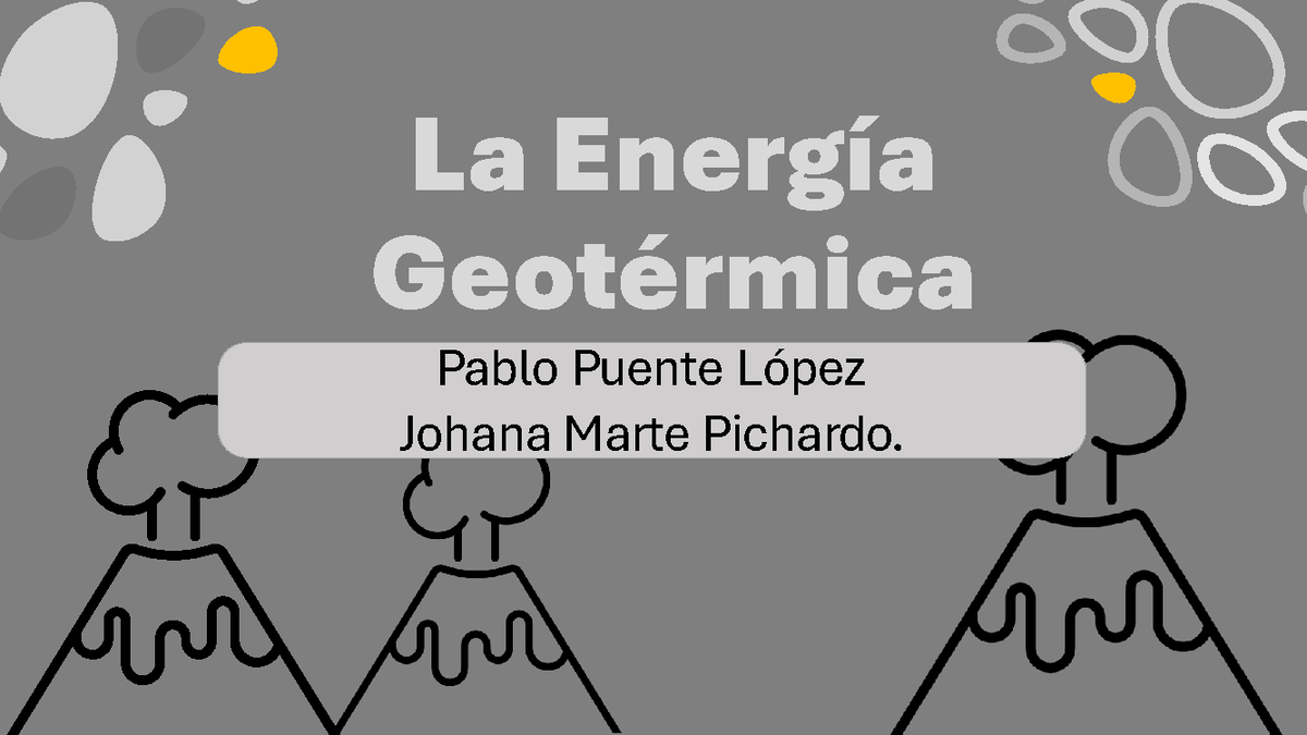 EXPO Geoterm Powerp - La Energía Geotérmica Pablo Puente López Johana Marte Pichardo. Índice 1ón ...
