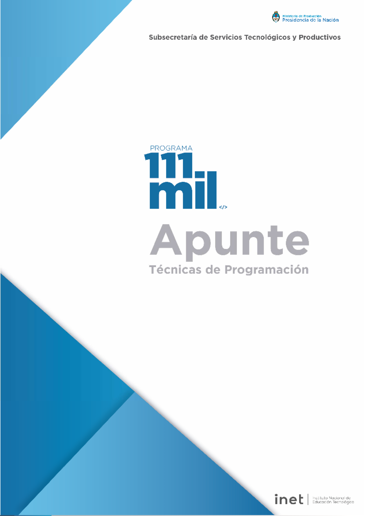 Apunte Tecnicas de Programacion v 1 - Warning: TT: undefined function: 32 Ministerio de ...