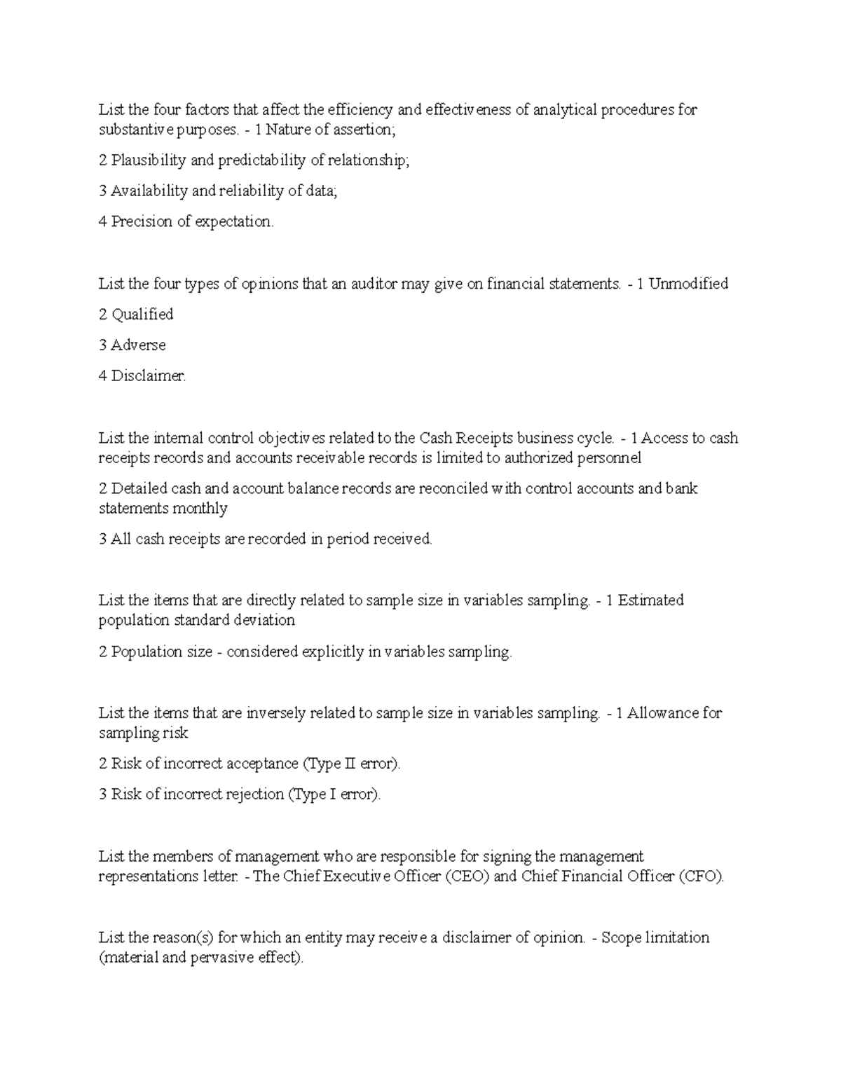 Note 24 - Georgia Bar Exam - List the four factors that affect the ...