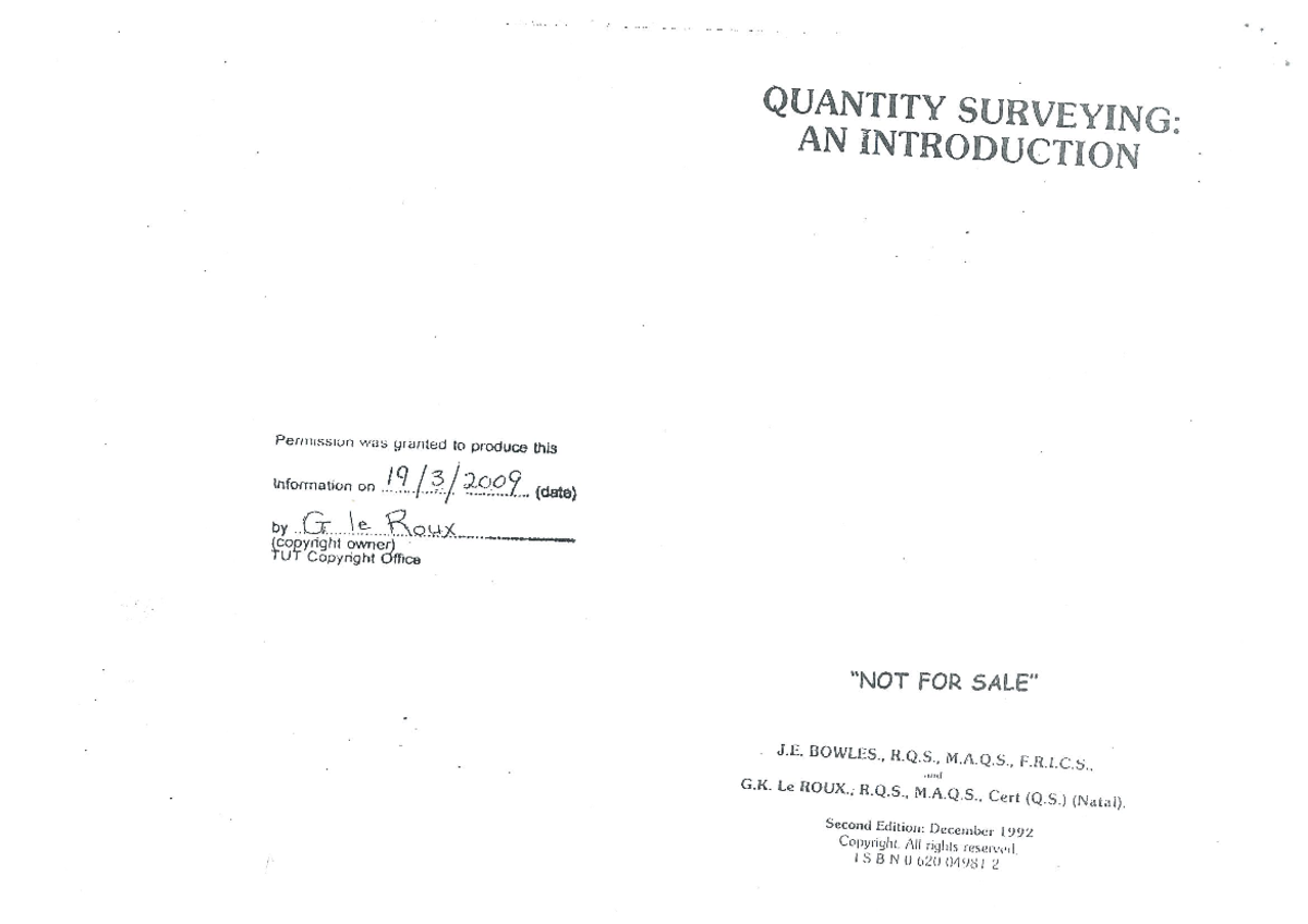 Introduction to QS - Easy QS - ABC101T - Studocu