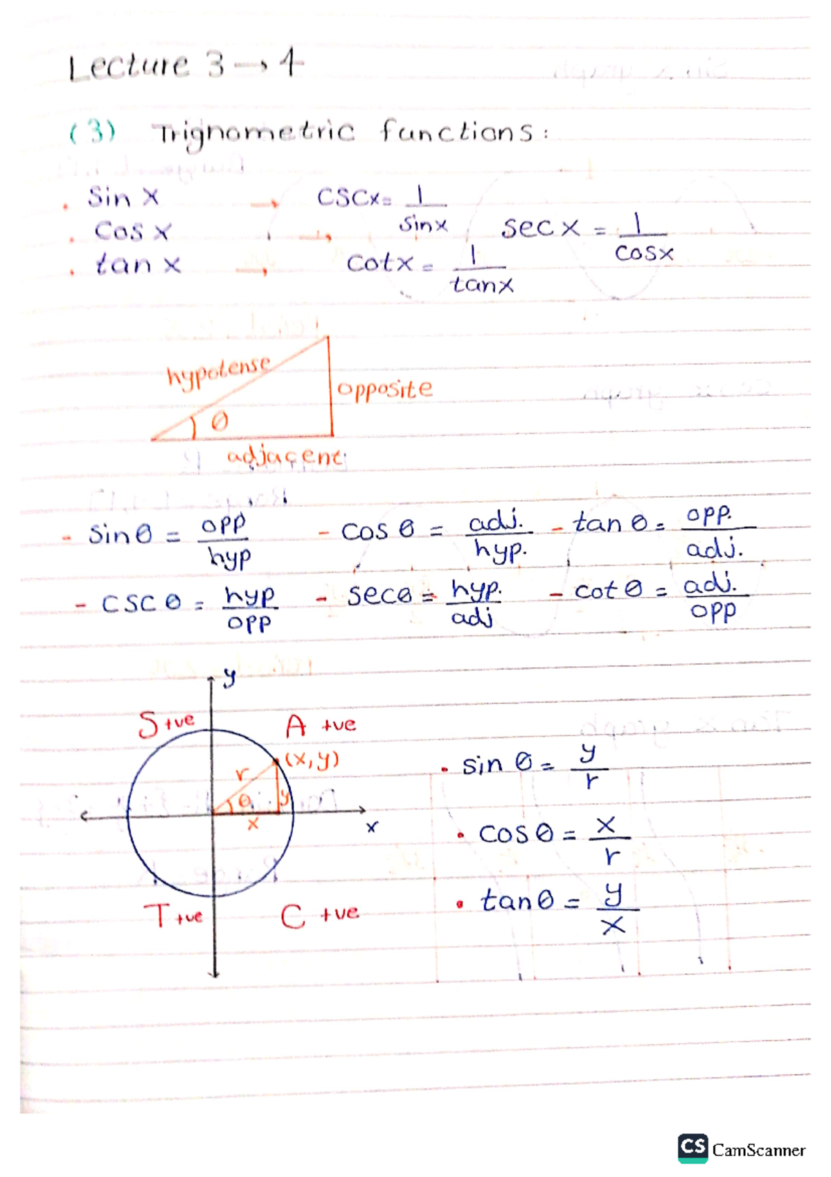 Lec 3,4 - notes - Calculus I - Studocu