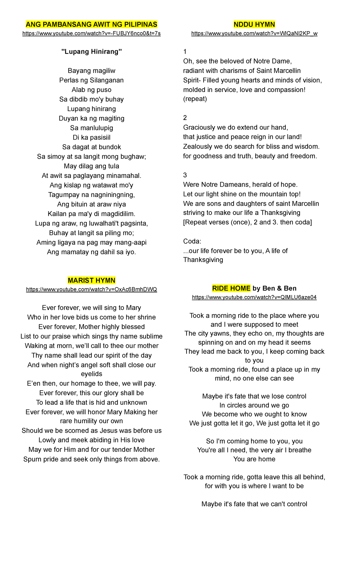 Batch 2023 Graduation Songs - ANG PAMBANSANG AWIT NG PILIPINAS youtube ...