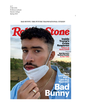 FRO Reflection 1 - Adriana Castro FRO SK6S Professor Kosior Baruch ...