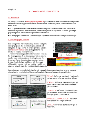 Chapitre 4 stratigraphie, géologie cours - Chapitre 4 LA STRATIGRAPHIE ...