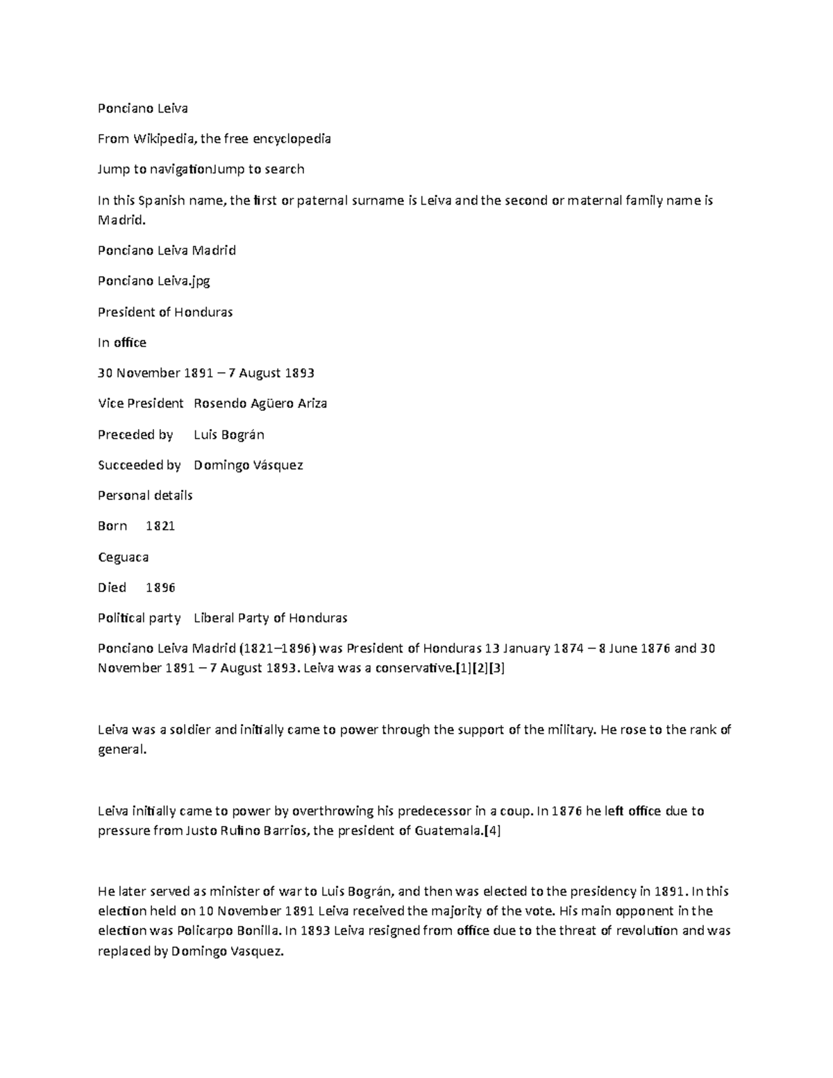 Asdfghjk - sdghklikjghfgdfdgs - Ponciano Leiva From Wikipedia, the free ...