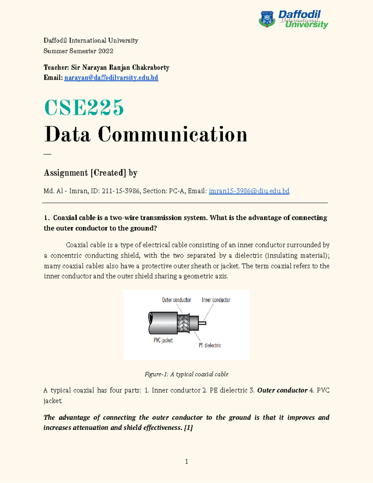 CSE225 PC A 211 15 3986 Assignment - Daffodil International University ...