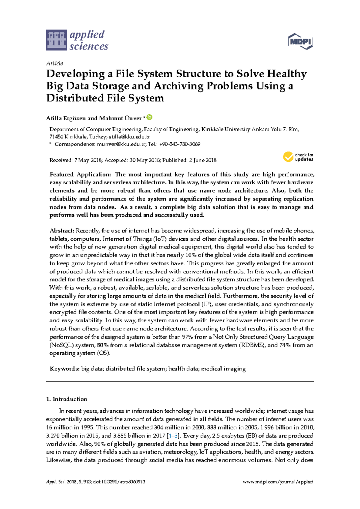 T1 - files system architecture pdf - applied sciences Article ...