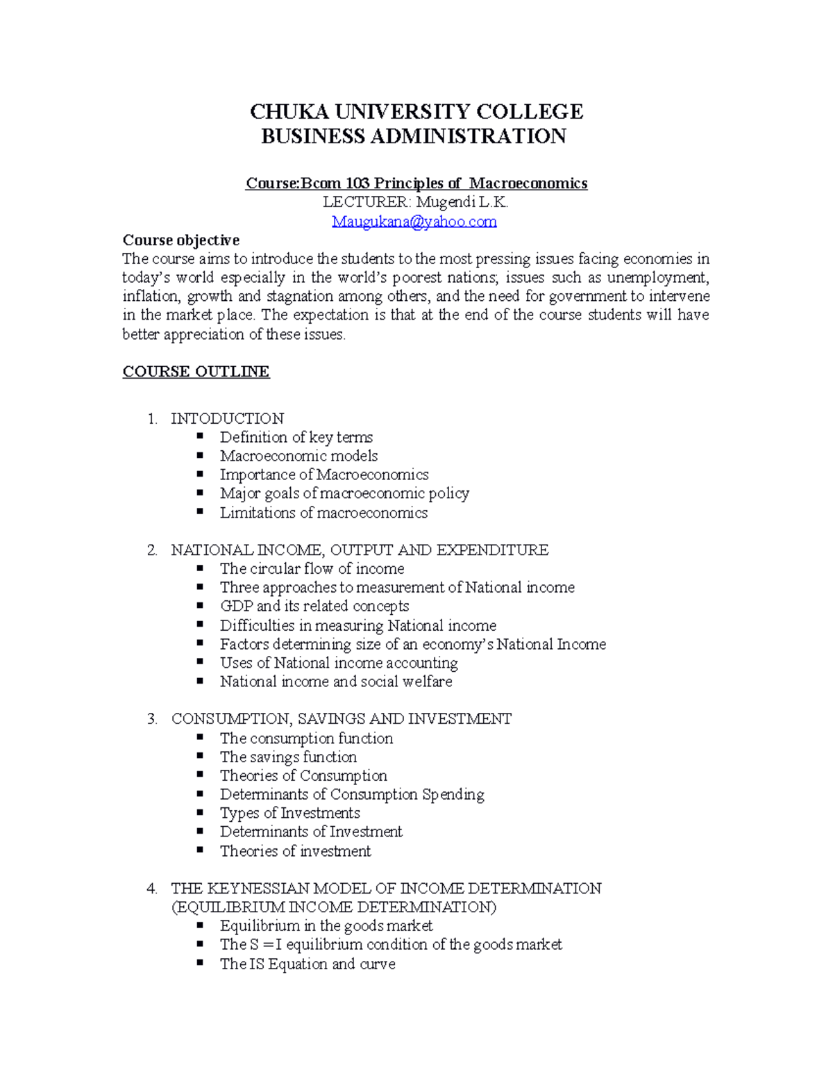 Bcon103 - Notes - Lets all share the academic materials we have.success ...