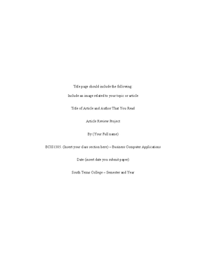 Word Assignment 1 - Instructions - Instructions: Recreate Word Assignment #1 from scratch ...