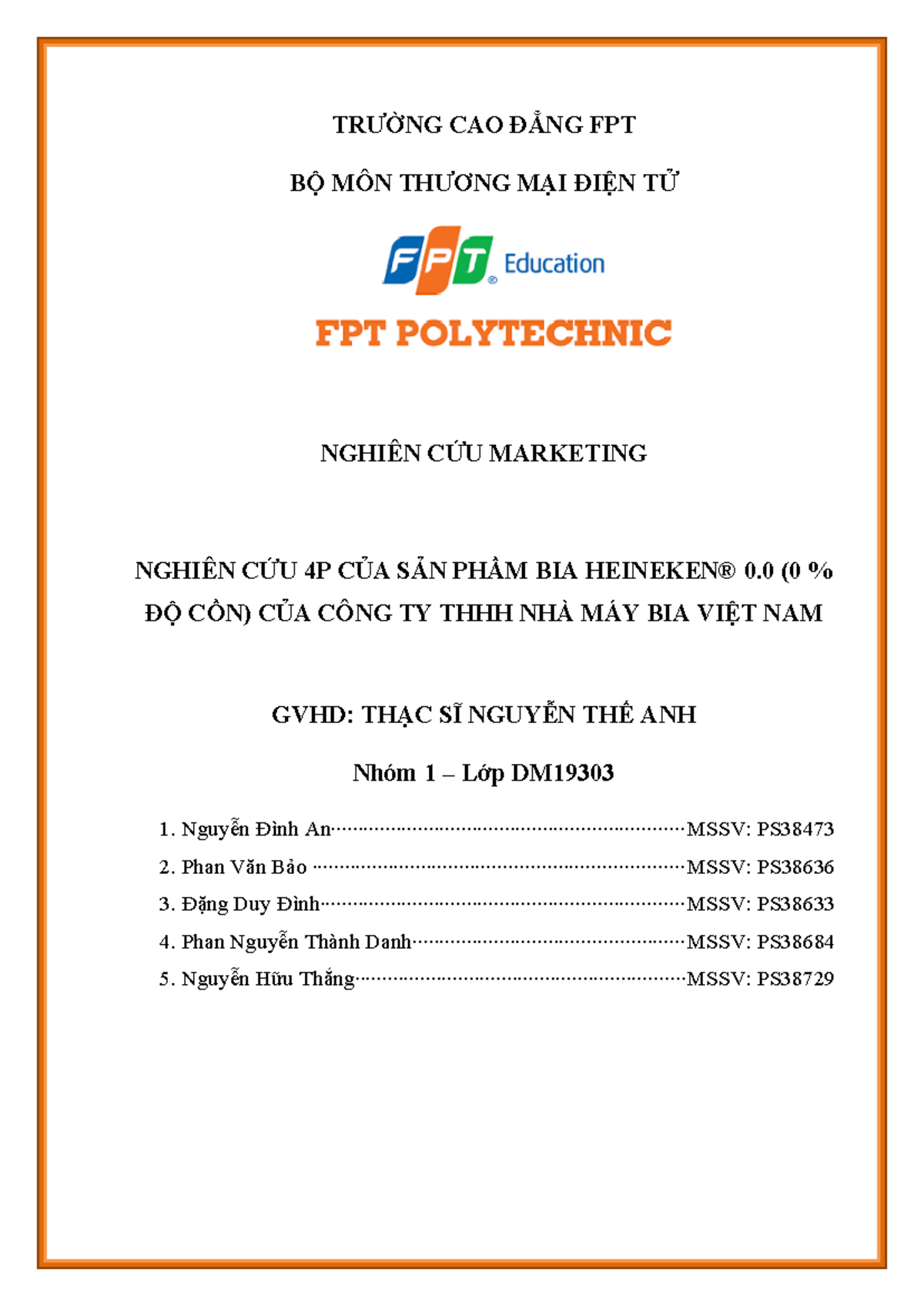 ASM NC Marketing Bản hoàn thiện lần cuối - TRƯỜNG CAO ĐẲNG FPT BỘ MÔN ...