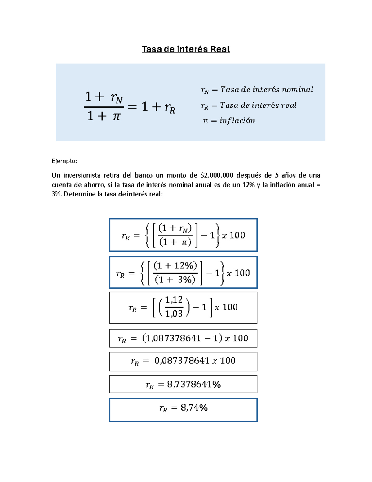 Tasa de interés Real, efectiva,simple y compuesto - Tasa de interés ...