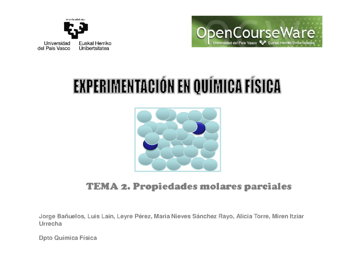 TEMA 2 volumenes molares parciales Modo de compatibilidad - TEMA 2 ...
