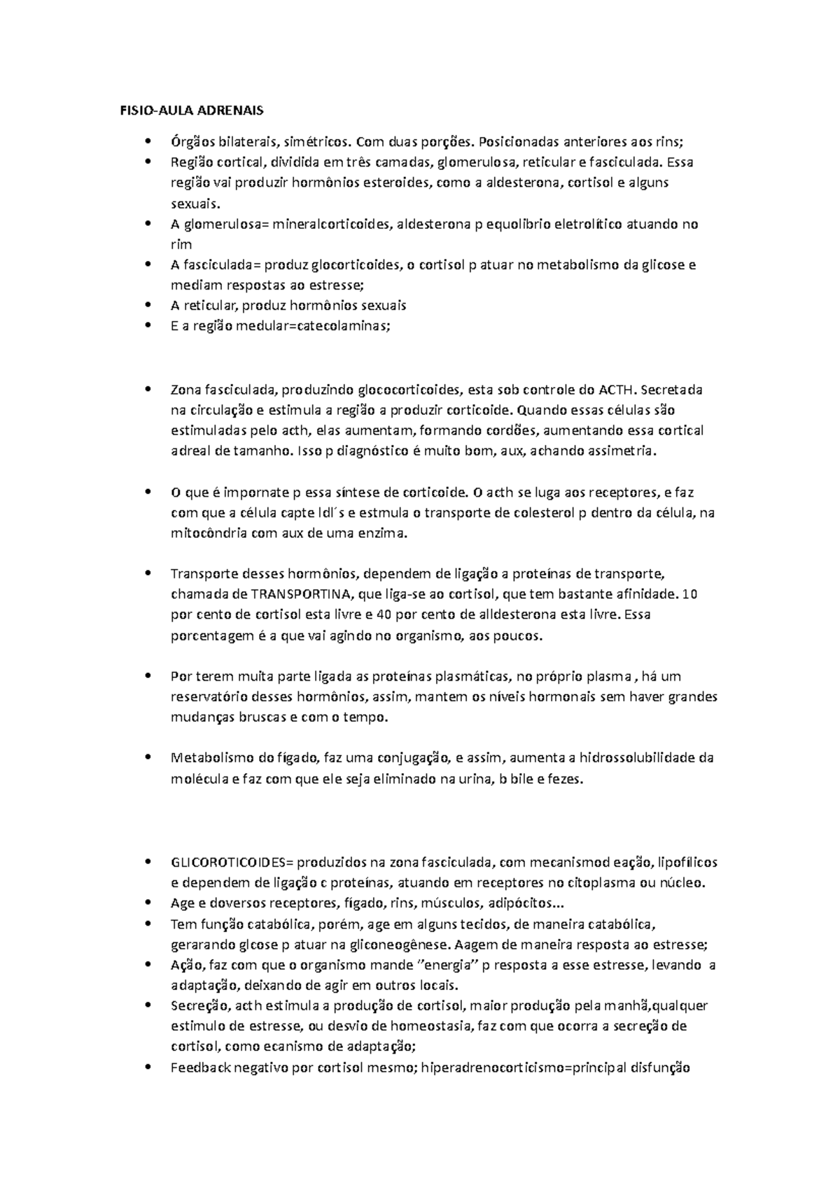 Adrenais - Cunningham Tratado de Fisiologia Veterinária - FISIO-AULA ...