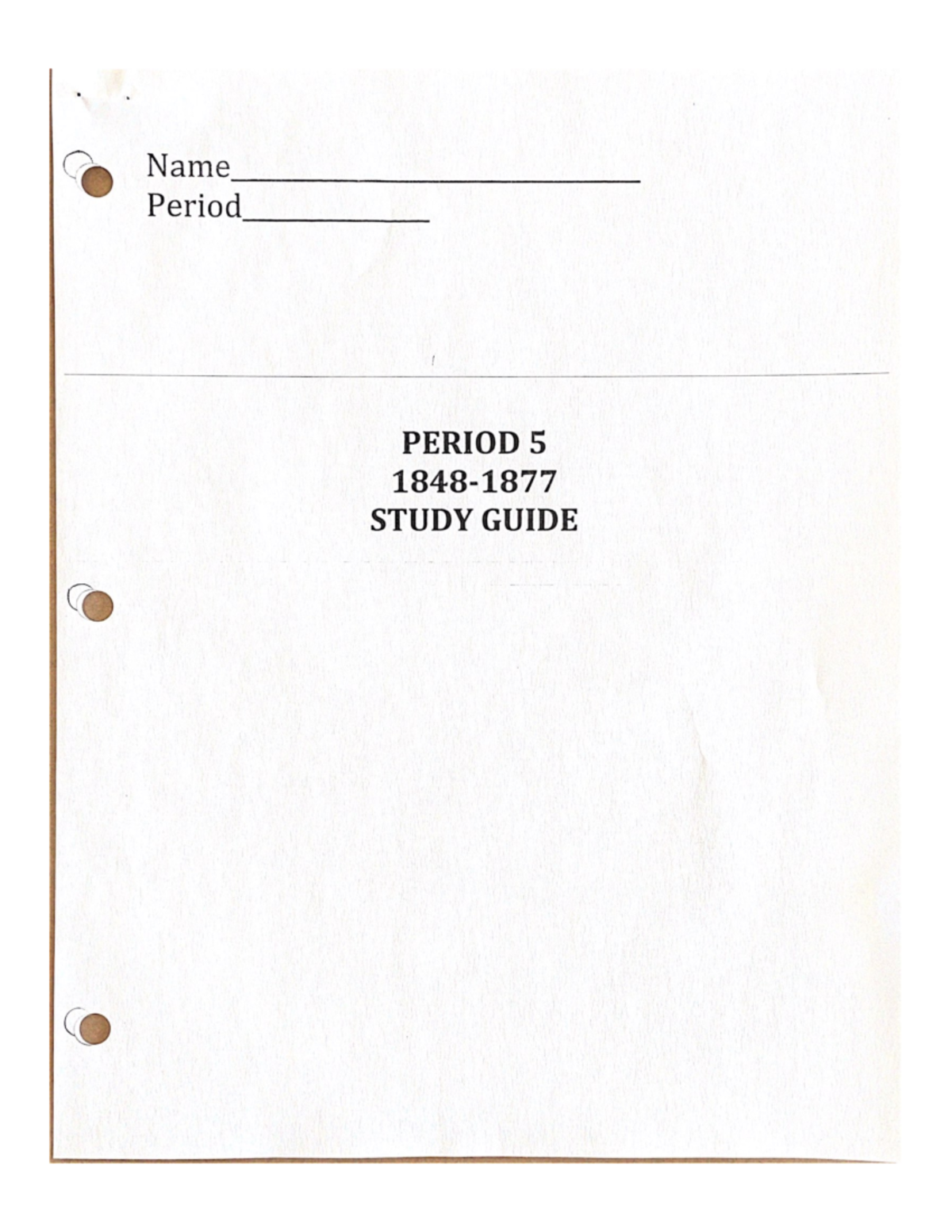 Period 5 Study Guide (1) - A purchase made by the US government after ...