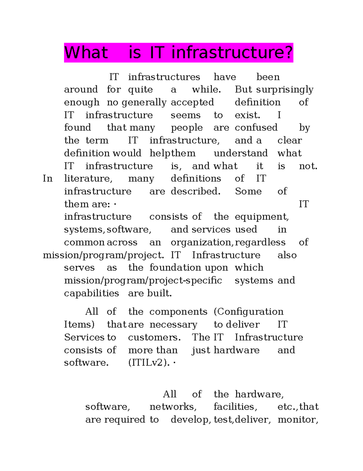 Definition of ITinfrastructure - What is IT infrastructure? IT ...