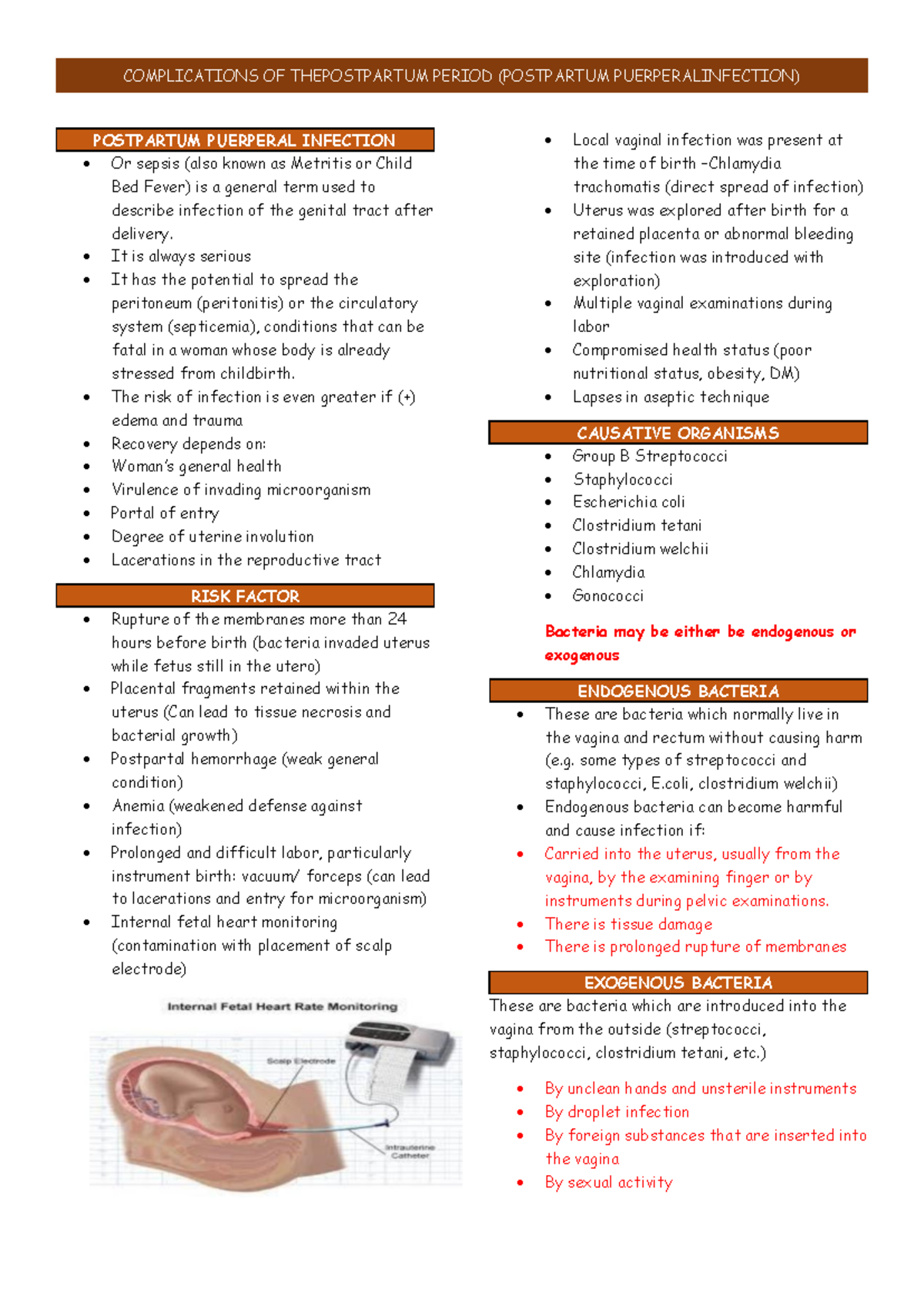 Postpartum Puerperal Infection - POSTPARTUM PUERPERAL INFECTION Or ...