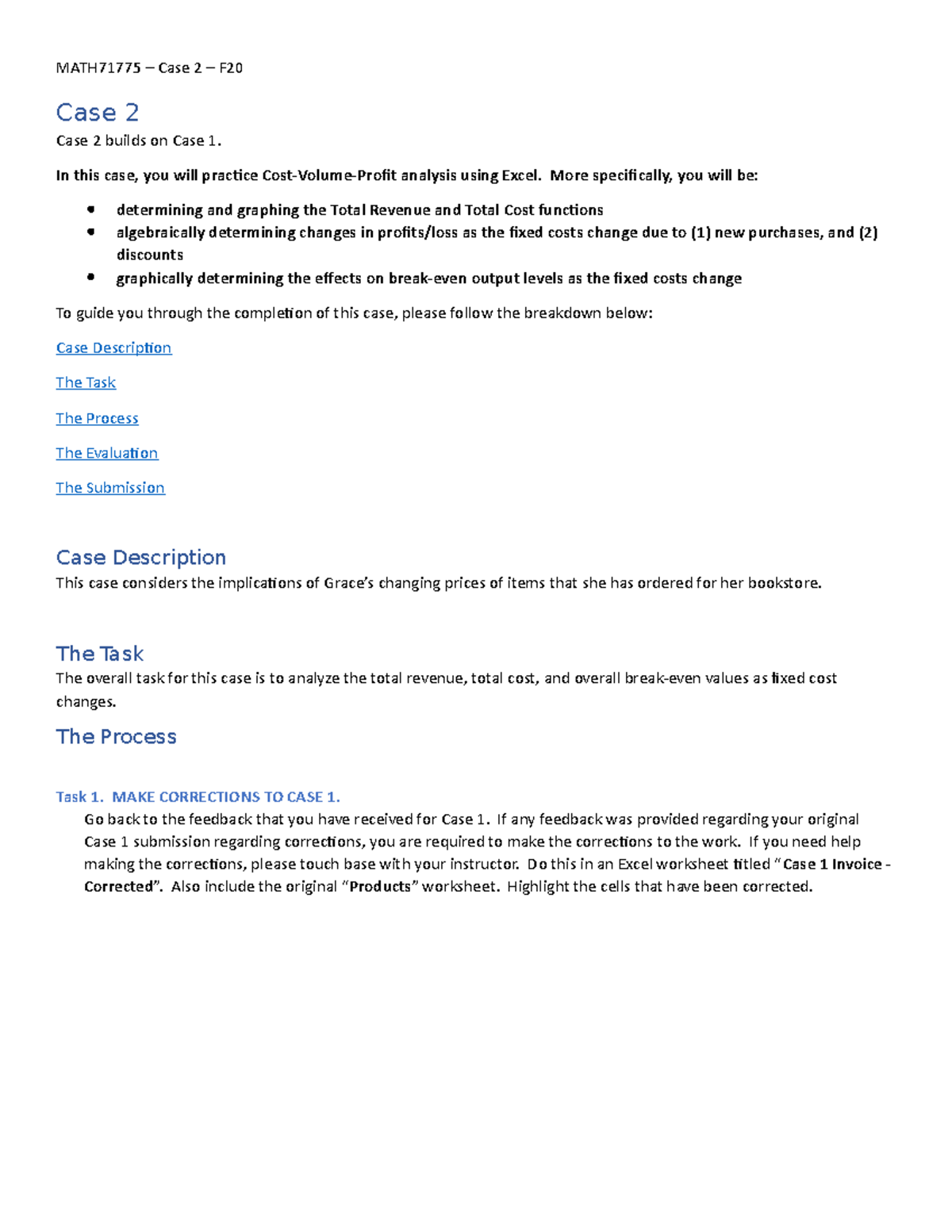 71775 F20 Case 2 - math case 2 - MATH71775 – Case 2 – F Case 2 Case 2 ...