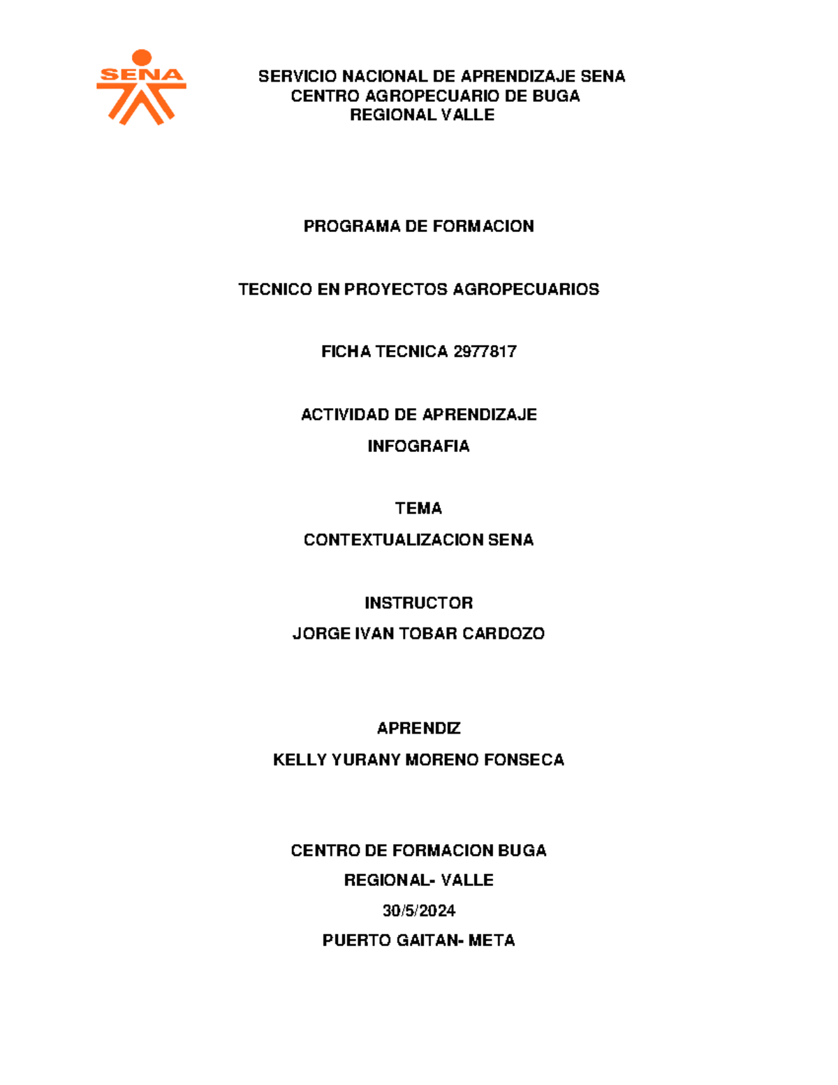 Infografia - SERVICIO NACIONAL DE APRENDIZAJE SENA CENTRO AGROPECUARIO ...