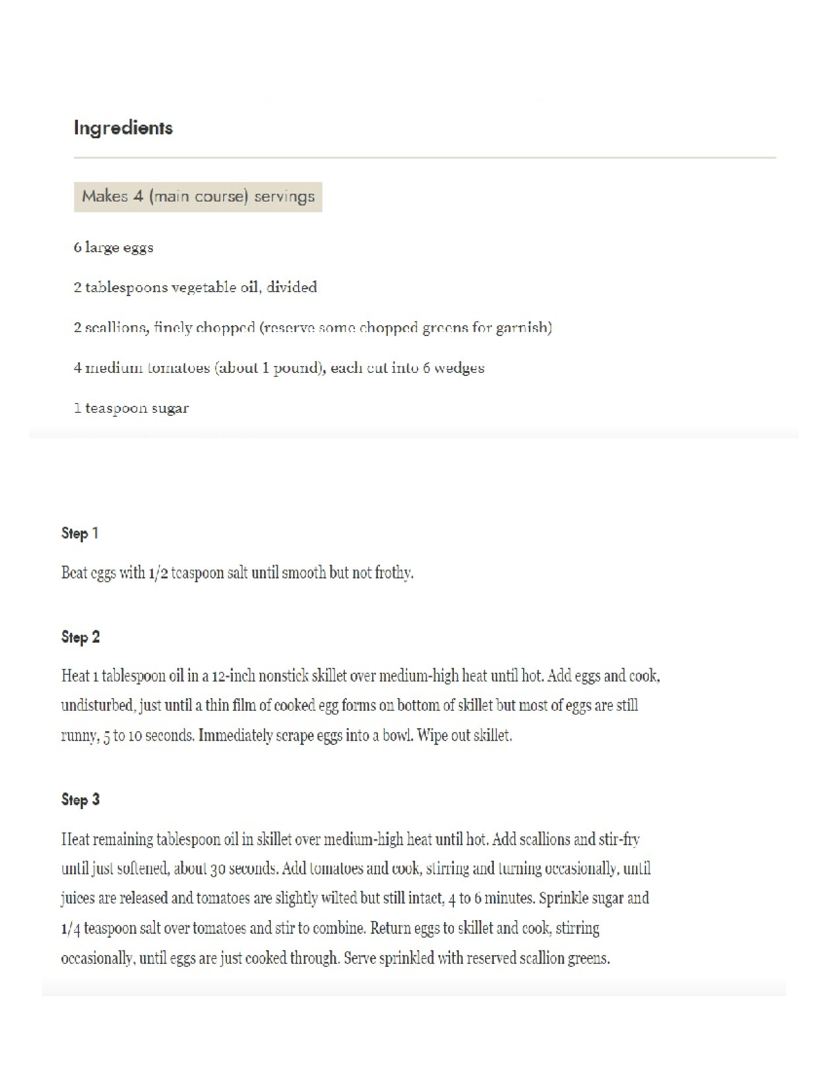 Tle - TLE GRADE 10 - Ingredients Makes 4 (main course) servings 6 large ...
