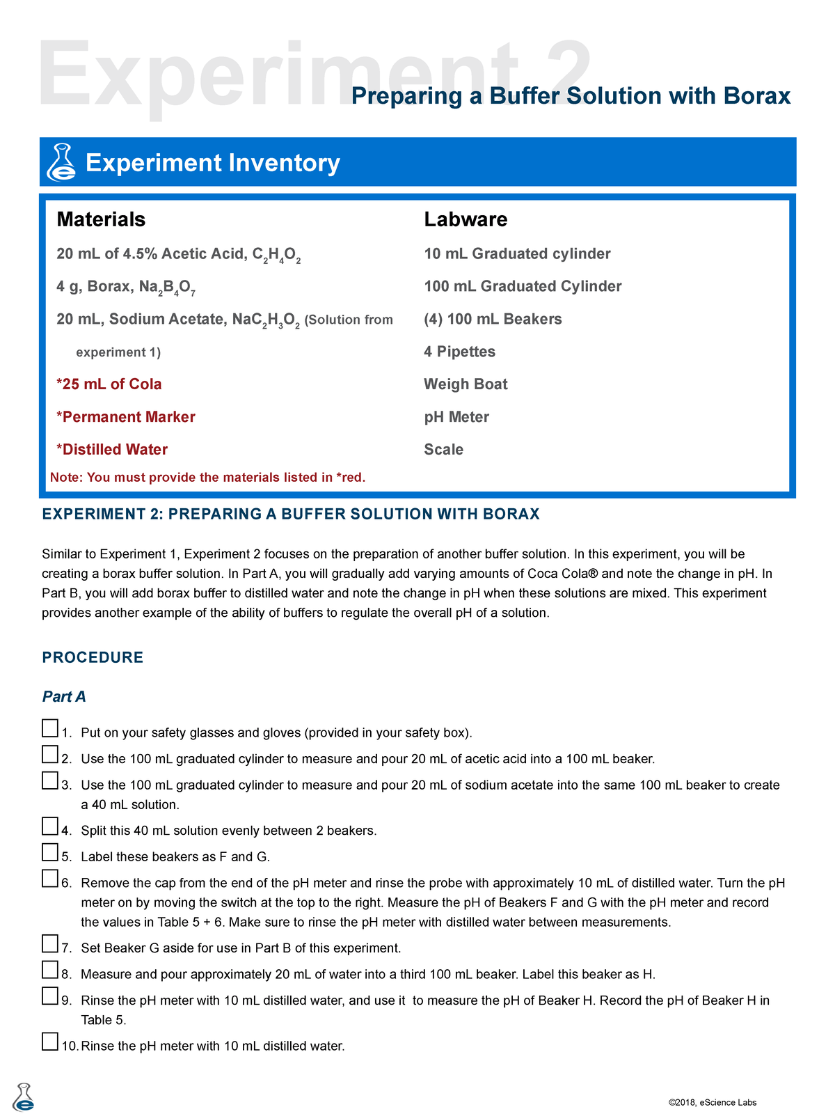 GC 4253 L18 Exp02 Borax Buffer - Experiment 2Preparing a Buffer Solution with Borax Experiment ...