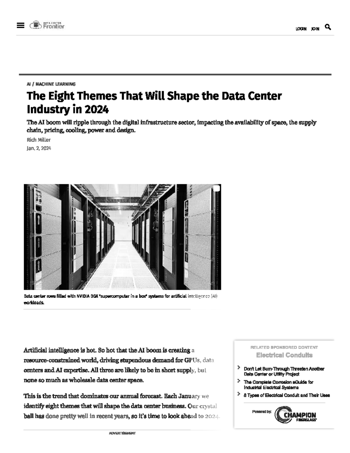 The Eight Themes That Will Shape the Data Center Industry in 2024 ...