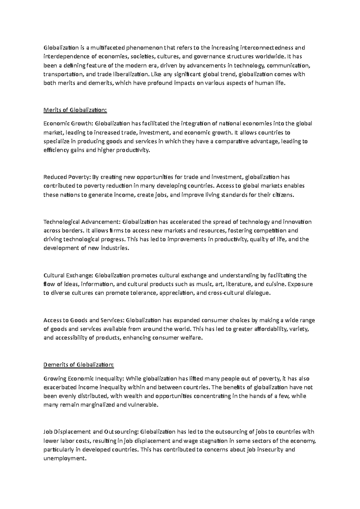 Globalisation concept - Globalization is a multifaceted phenomenon that refers to the increasing ...