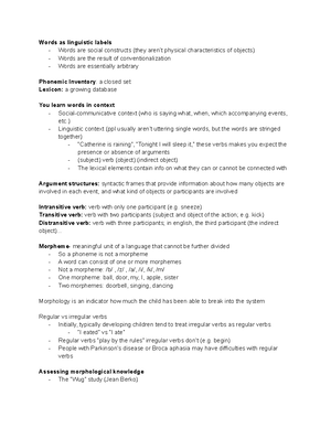 The Structure of Language - 9/ Duality of patterning: small num of ...