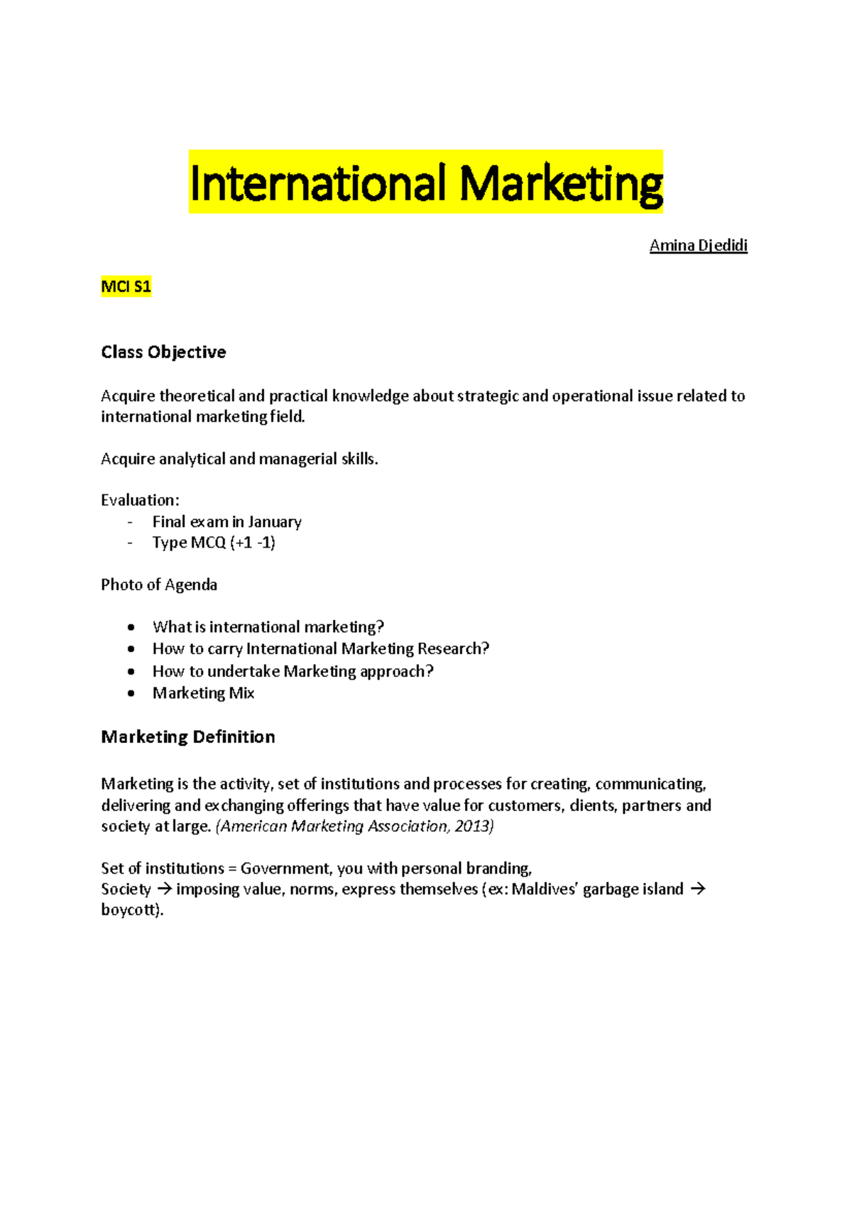 International Marketing - Warning: TT: undefined function: 32 Warning: TT: undefined function ...