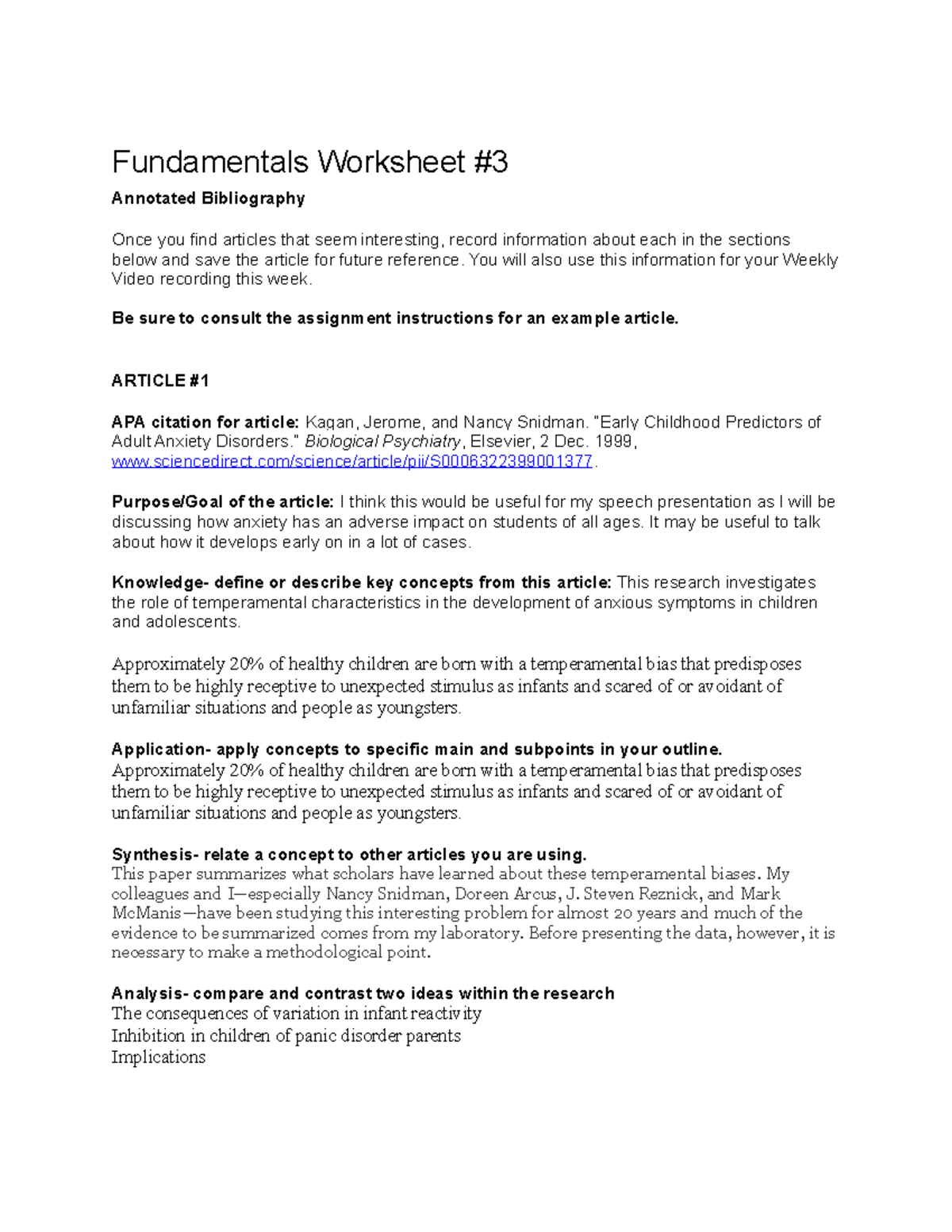 Fundamentals worksheet #3 Template - Fundamentals Worksheet Annotated ...