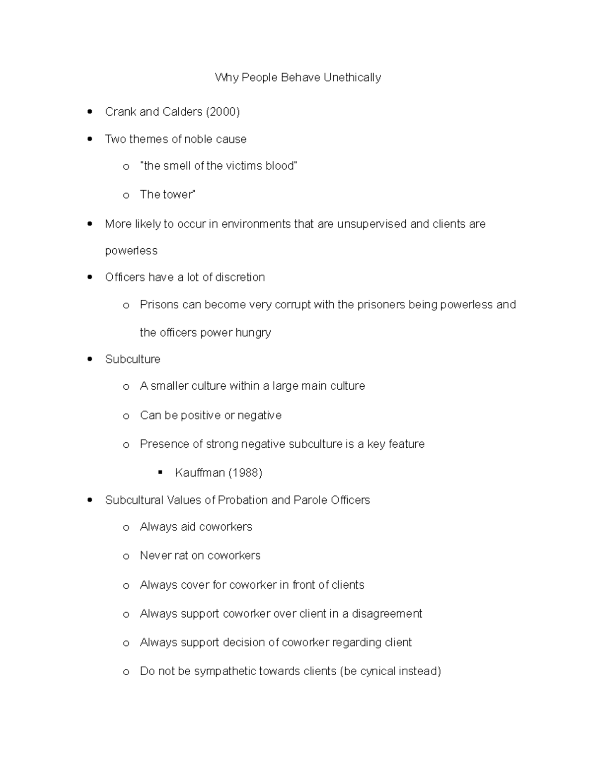 Why People Behave Unethically - Studocu