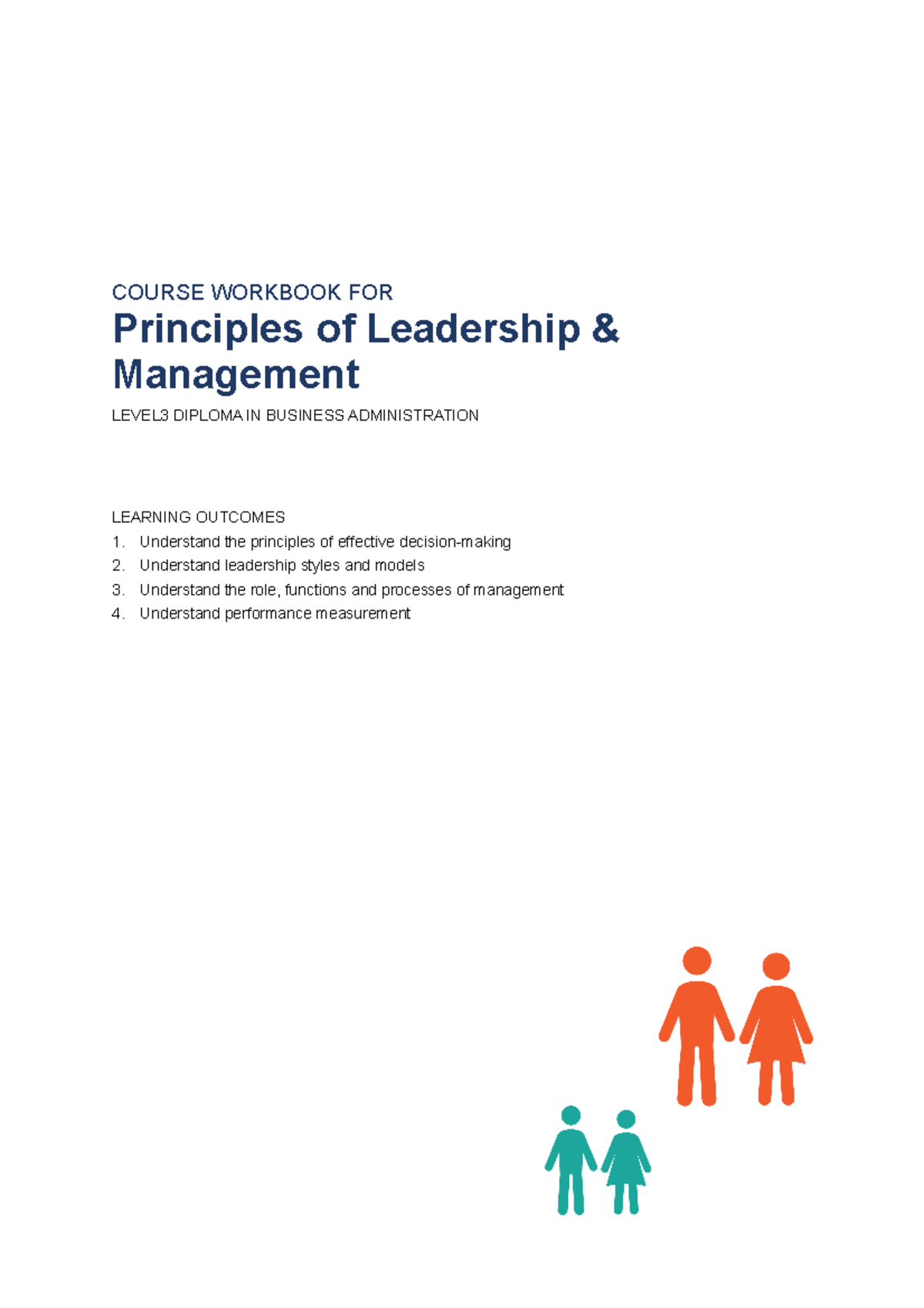Principles of Leadership Management Revised - COURSE WORKBOOK FOR ...