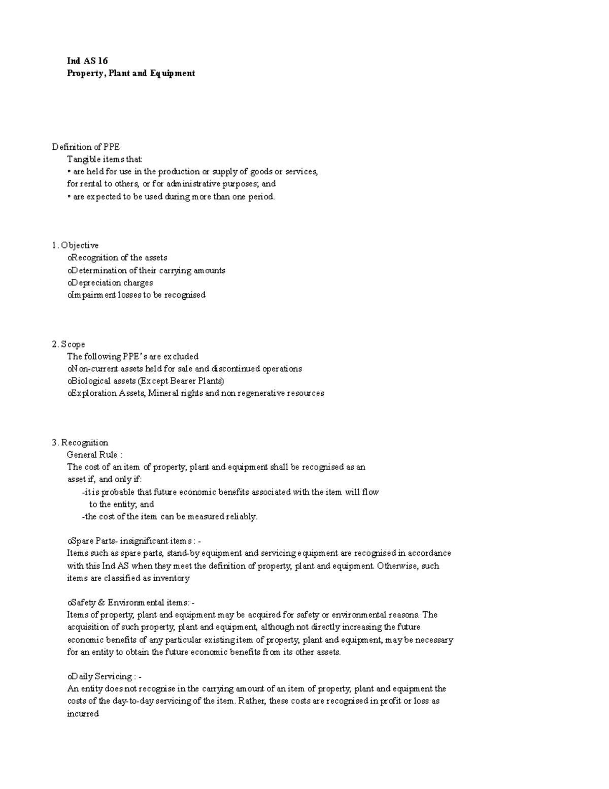 Ind AS 16 - these documents are good - Ind AS 16 Property, Plant and ...