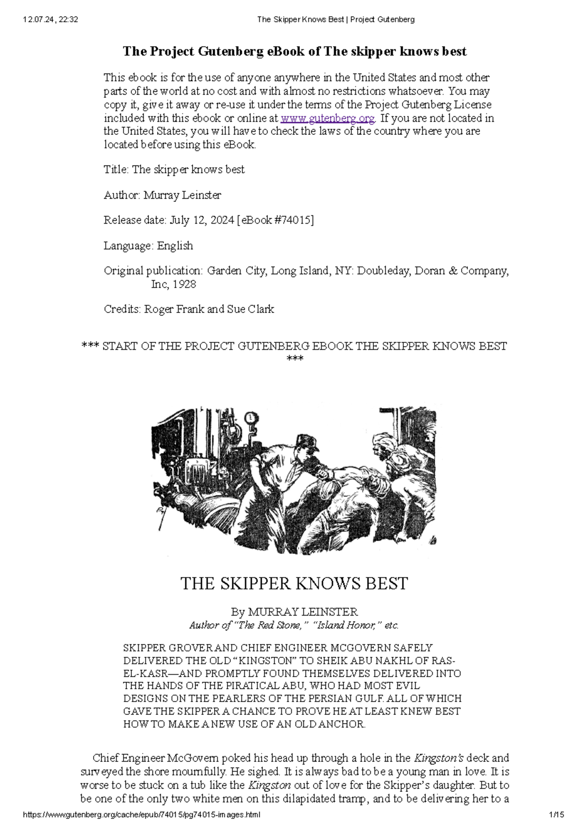 The Gutenberg Projekt ebook 12 KLasse - The Project Gutenberg eBook of ...