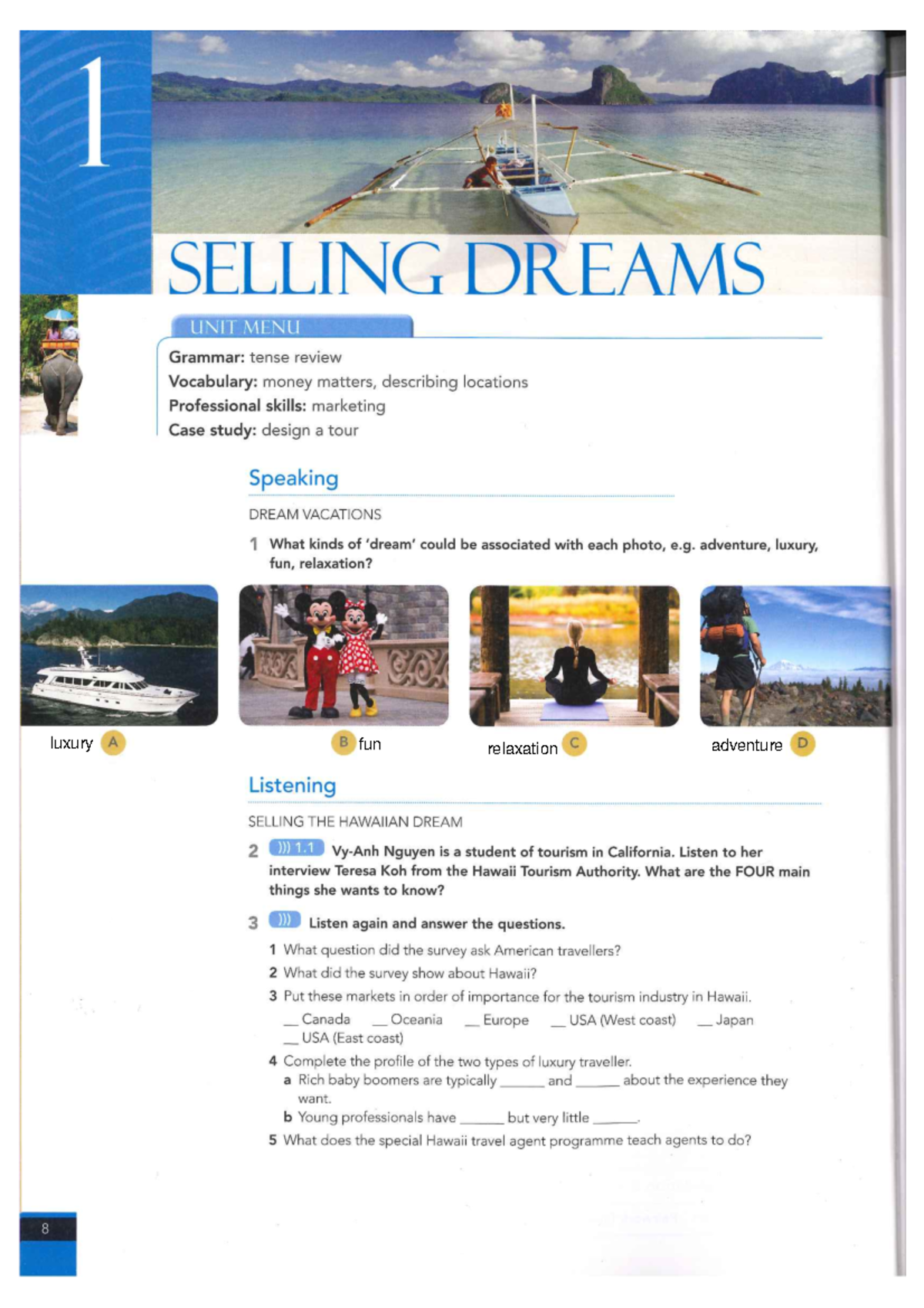 UNIT 1- English for Tourism II - Inglés Del Turismo Ii - Studocu