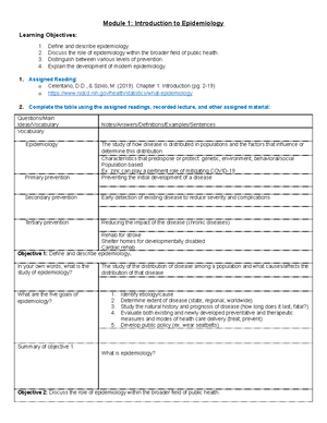 Module 8 Learning Guide - Module 8: Clinical Trials Questions/Main Ideas/Vocabulary - Studocu