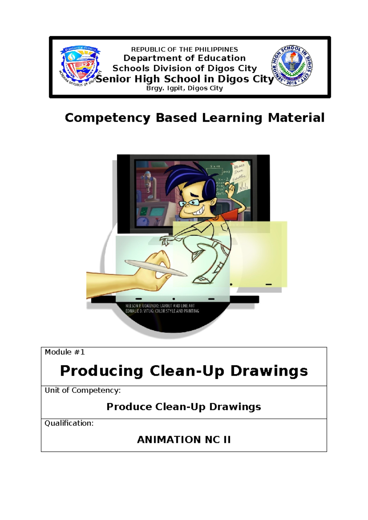 CBLM Animation NCII Module 1 - Competency Based Learning Material ...